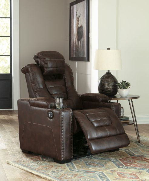 Owner's Box - Thyme Dual Power Reclining Sofa