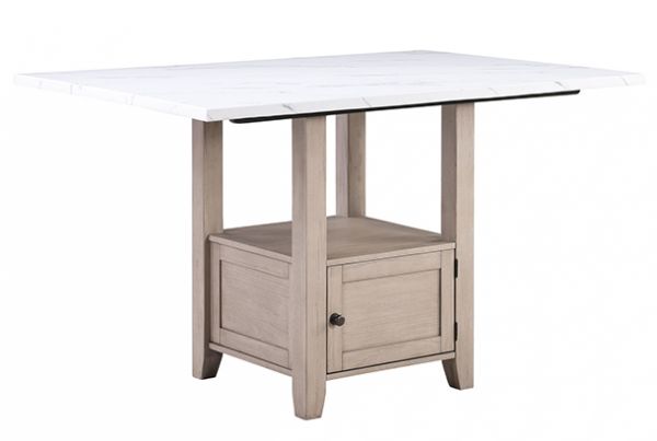 Taylor - Marble/Tan Counter Height Table | Kimbrell's Furniture